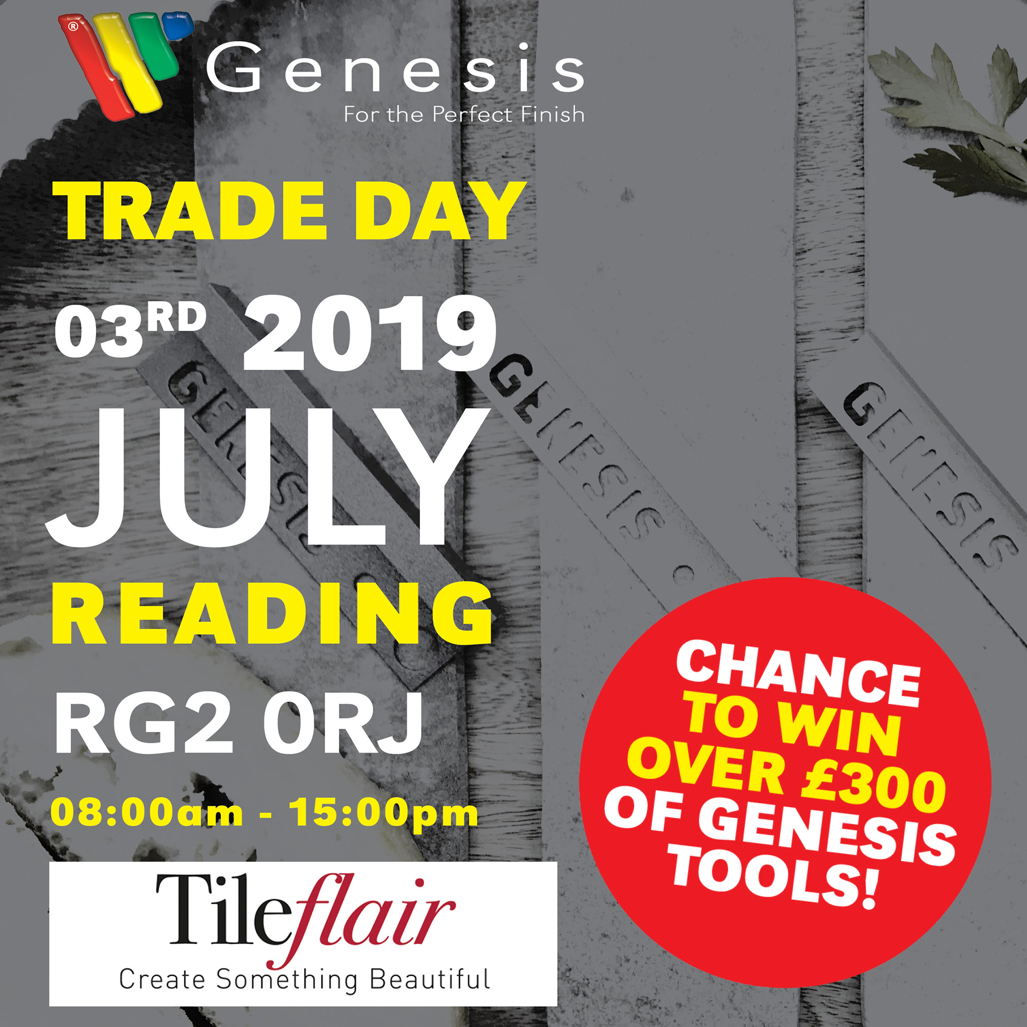 Trade Day - TileFlair Reading - Genesis | For the Perfect Finish