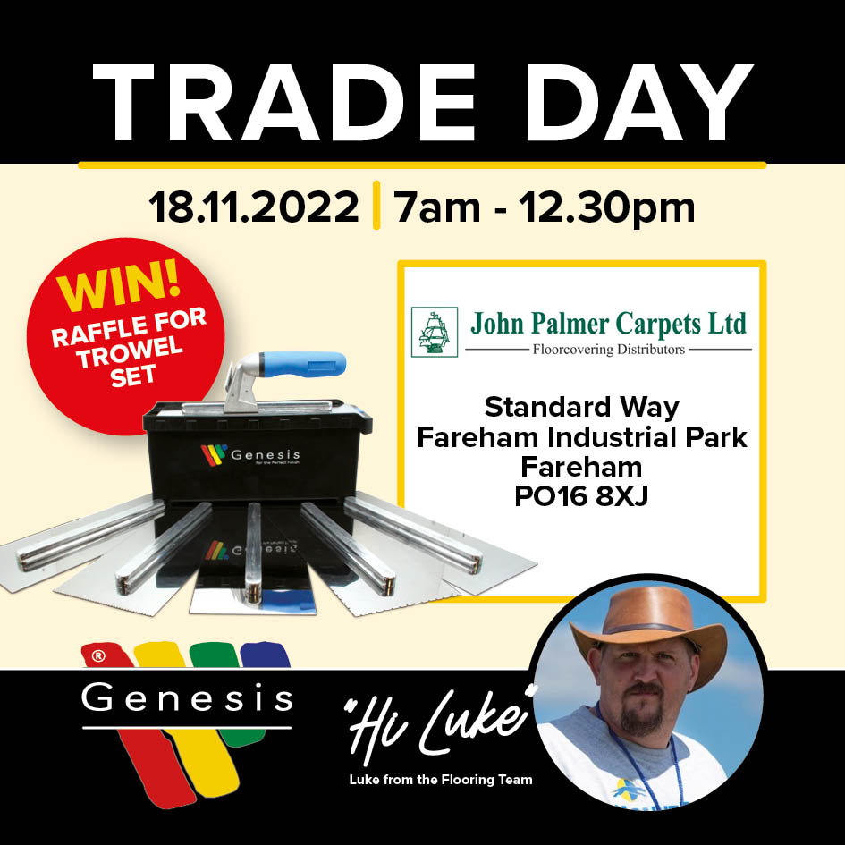 Trade day with John Palmer Carpets! - Genesis | For the Perfect Finish