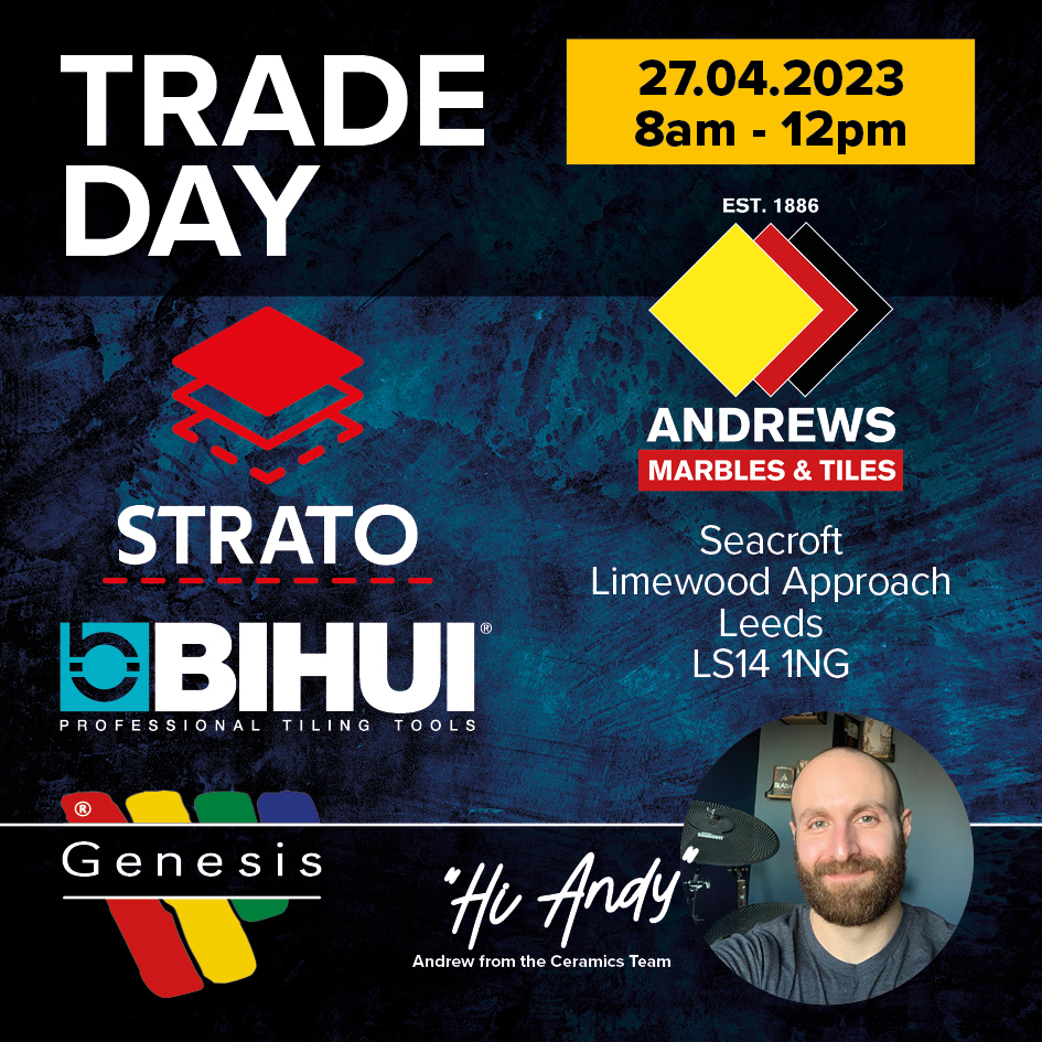 Trade day with Andrews Marbles & Tiles - Genesis | For the Perfect Finish